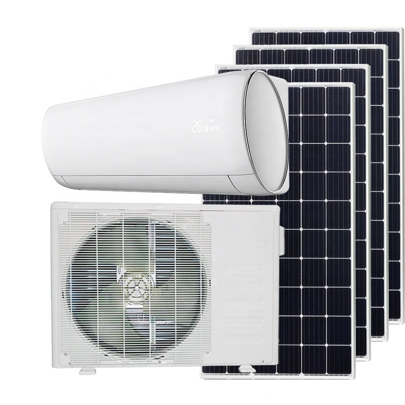 Solar air conditioner hybrid 12000btu split solar powered cut ...